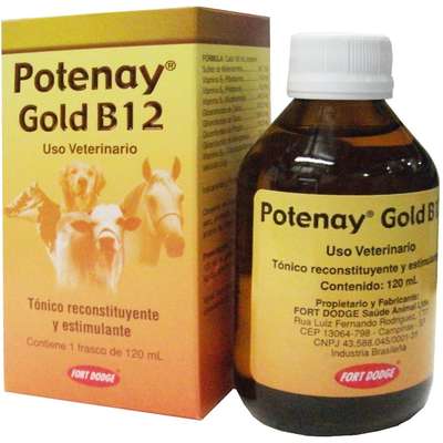 Vitamina Fort Dodge Potenay Gold B12 - 120ml - Petlove
